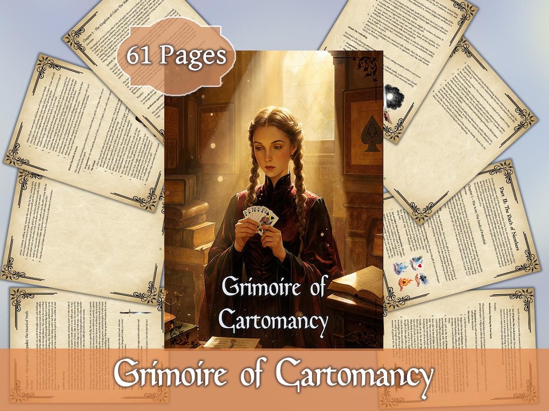 Grimoire of Cartomancy | Printable Guide to Playing Card Divination ...