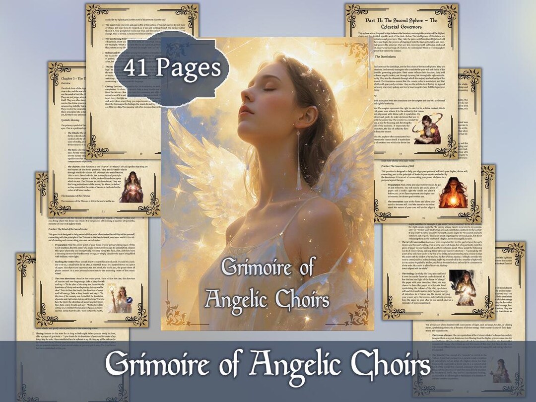 Grimoire of Angelic Choirs | Digital Book on Celestial Hierarchy ...