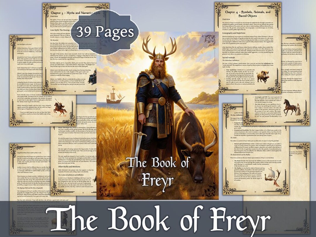 The Book of Freyr | Norse Mythology Encyclopedia | Esoteric Vanir Deity ...