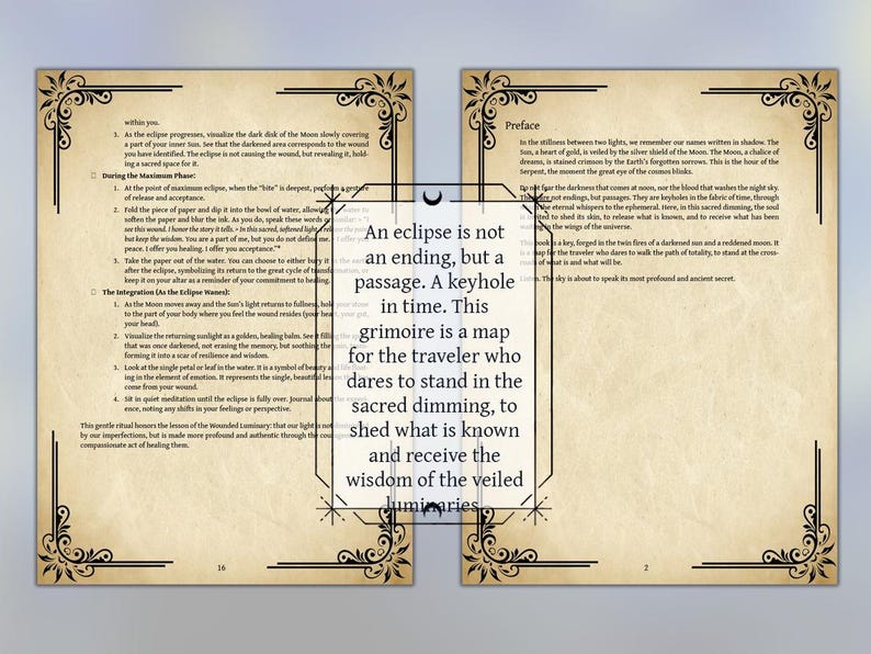 Grimoire of Eclipses | Solar & Lunar Eclipse Magic Book | Digital ...