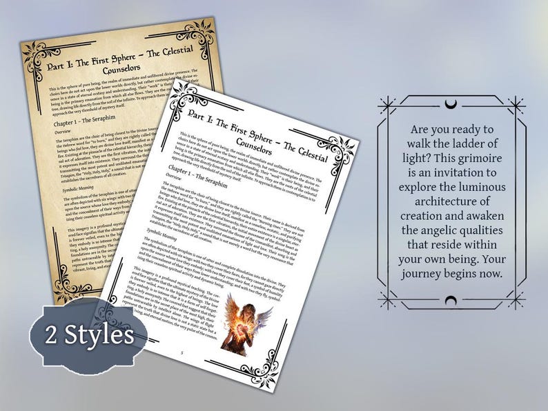 Grimoire of Angelic Choirs | Digital Book on Celestial Hierarchy ...