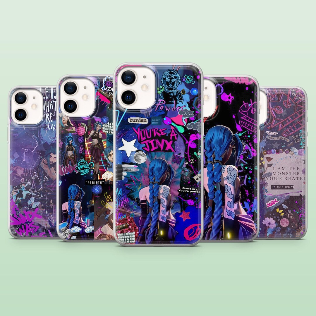 Jinx Arcane Phone Case League of Legends Video Game Cover for iPhone ...