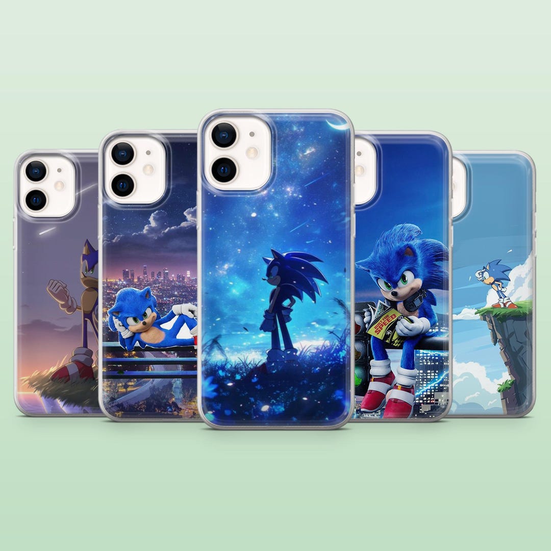 Sonic Phone Case Hedgehog Cartoon Cover for iPhone 17pro, 16, 15, 14 ...