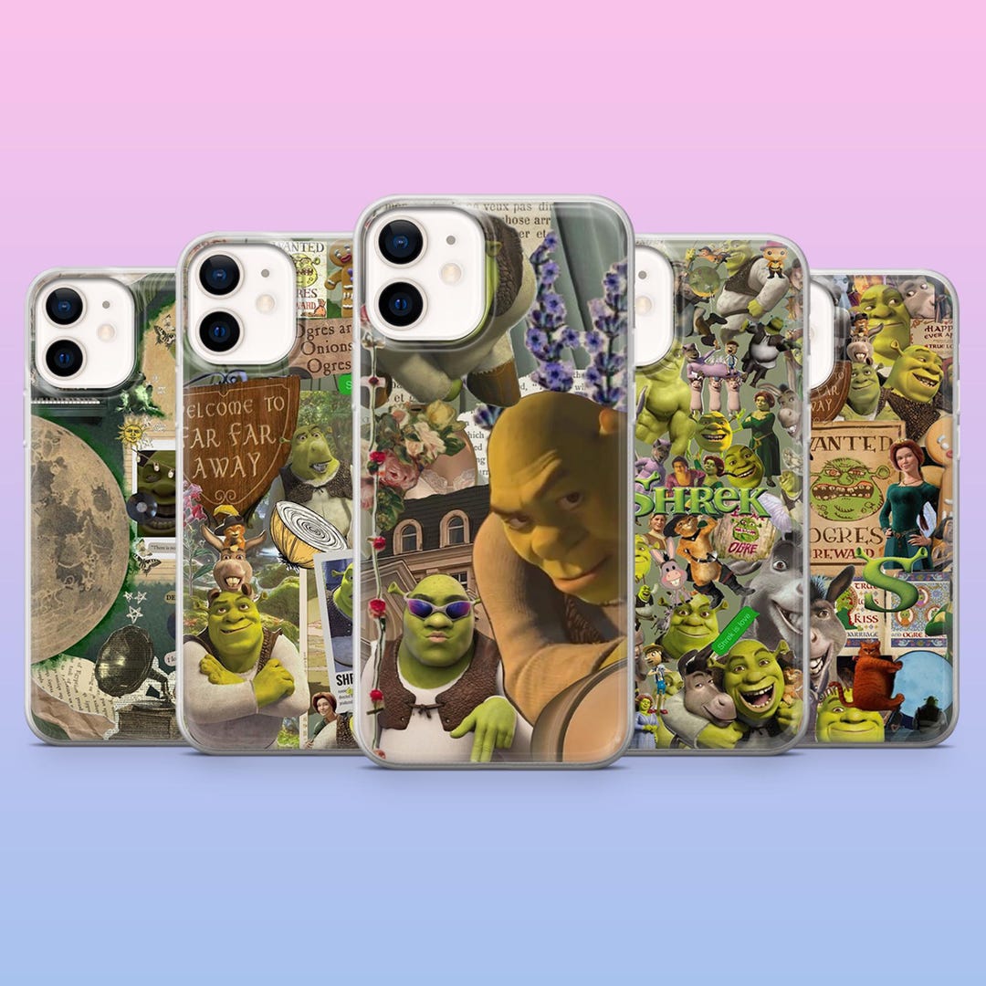 Ugly Shrek Phone Case Funny Meme Cartoon Cover for iPhone 17pro, 16, 15 ...