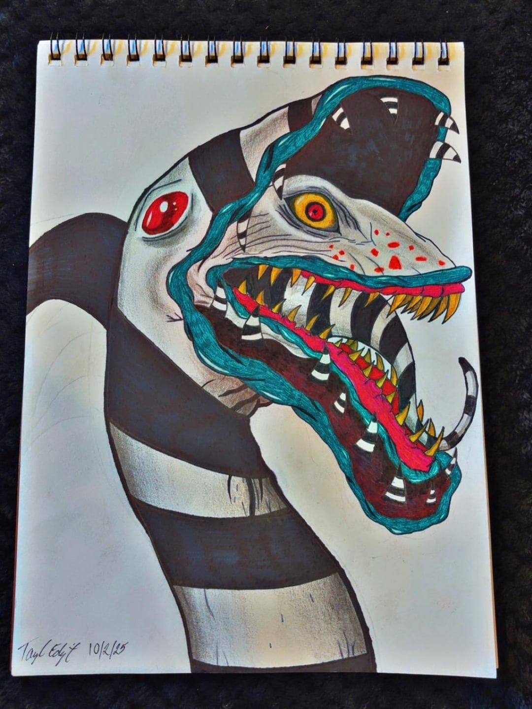 Sandworm Freehand Drawing - Etsy