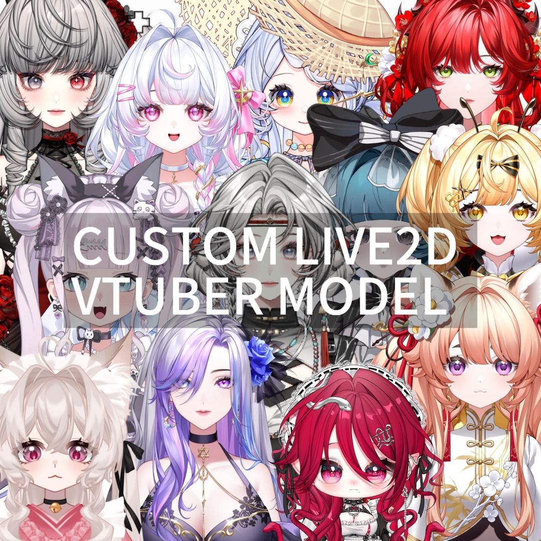 Custom Vtuber Model Commission | Live2d Rigging & Illustration ...
