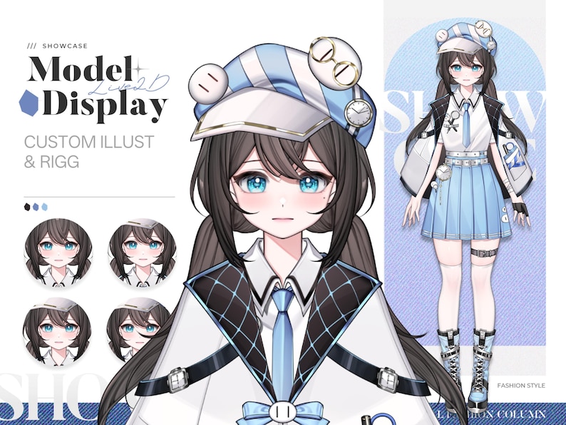 Custom Live2d Model Commission | Vtuber Avatar Design & Rigging | Anime ...