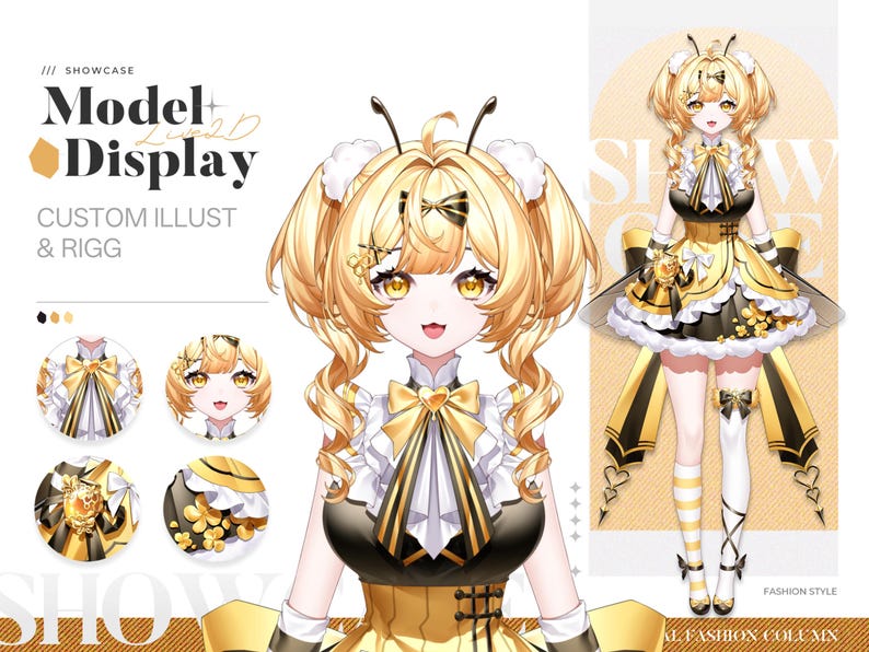 Custom Vtuber Model Live2d Commission | Full Body Anime Avatar | High ...