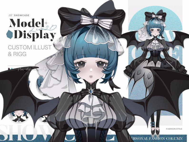 Custom Live2d Model Commission | Vtuber Avatar Design & Rigging | Anime ...