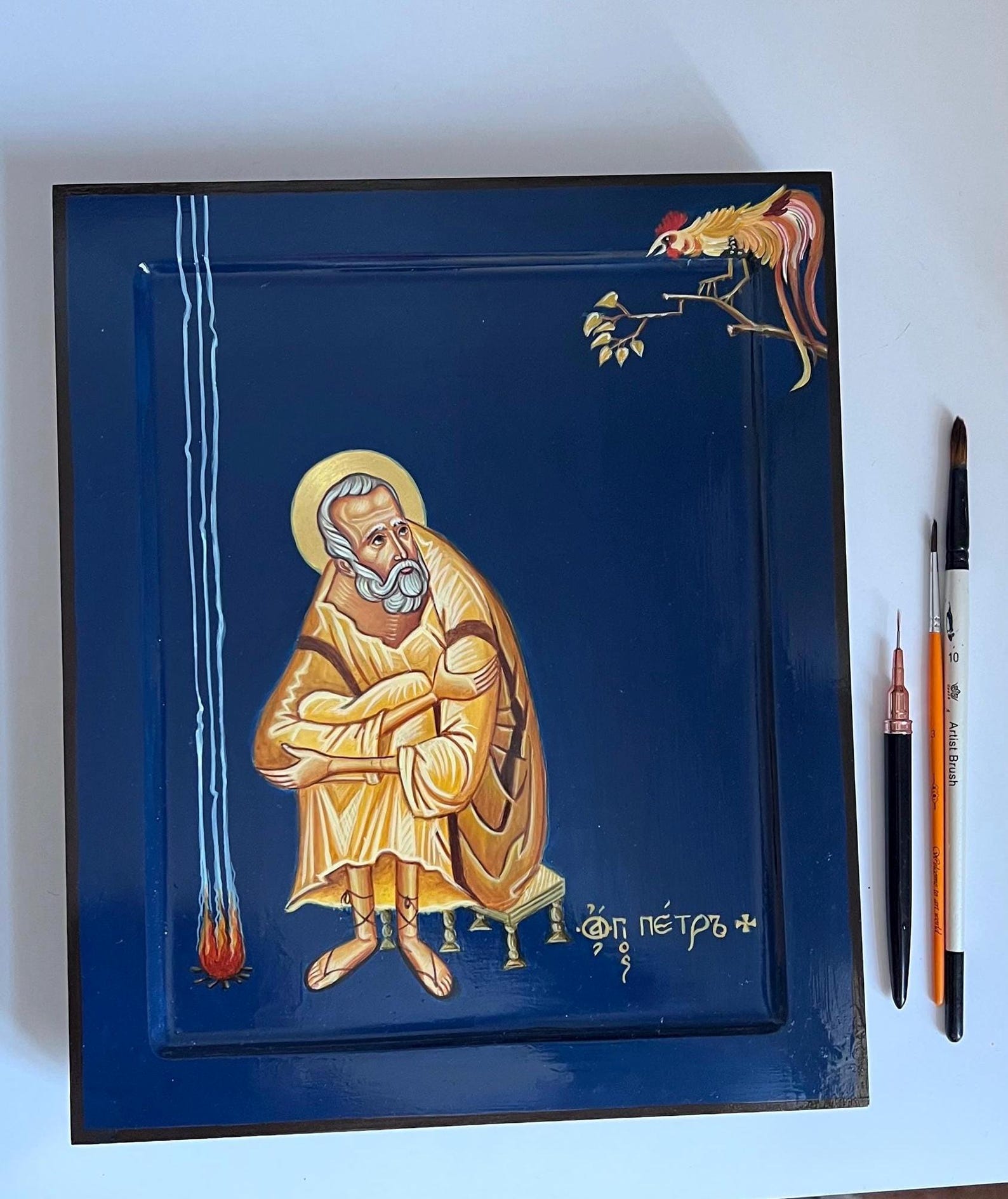 Hand-painted Saint Peter Icon, Orthodox Art - Etsy