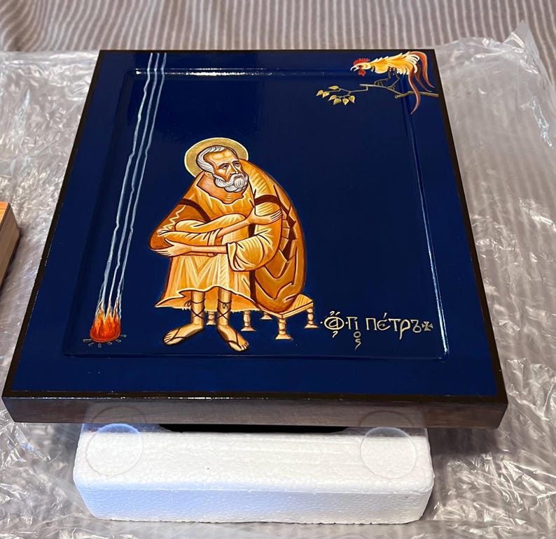 Hand-painted Saint Peter Icon, Orthodox Art - Etsy