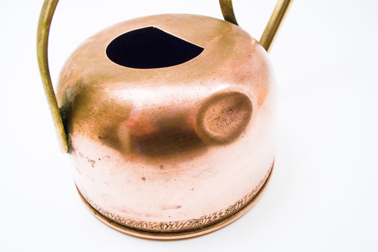 Vintage Copper Tea Kettle Pot Art Nouveau Chased Floral and | Etsy