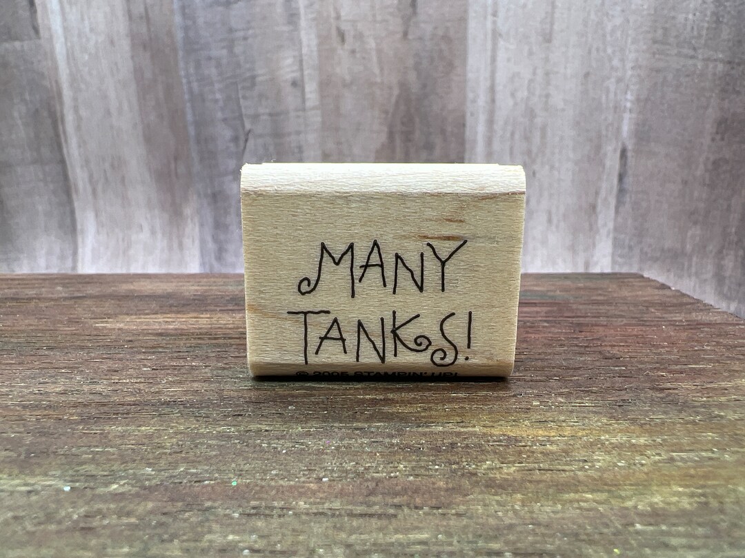 Many Tanks USED Rubber Stamp View All Photos - Etsy