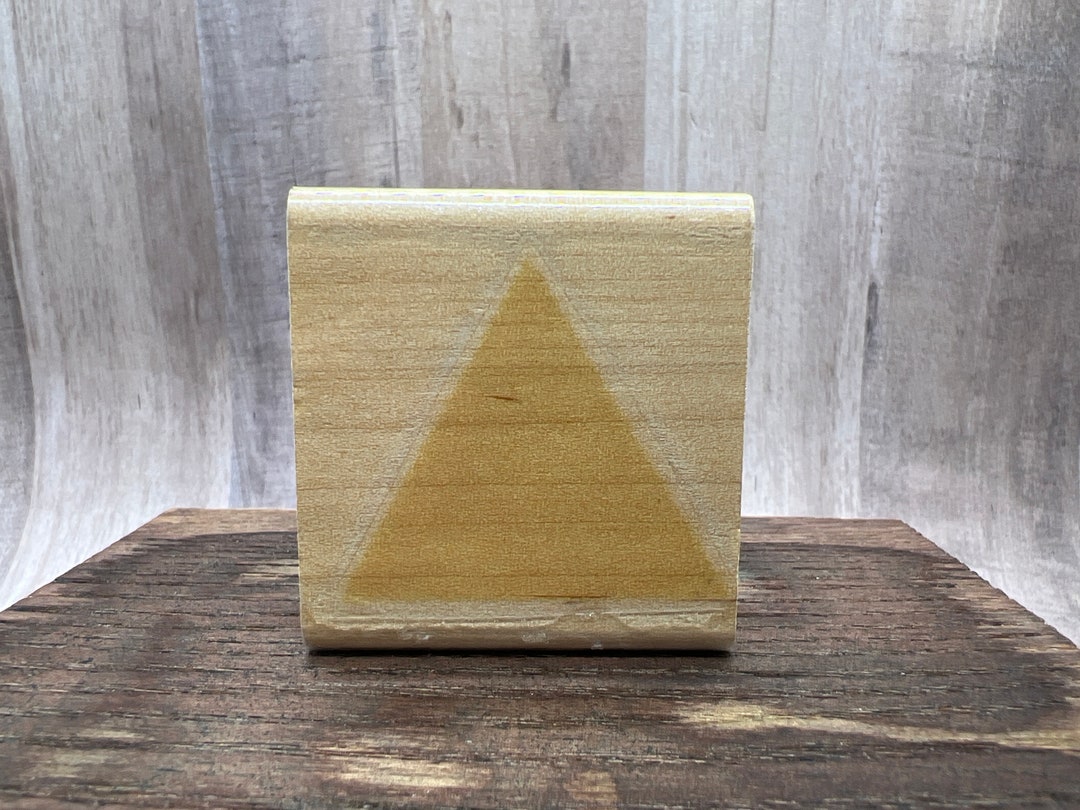 Triangle USED Rubber Stamp View All Photos - Etsy UK