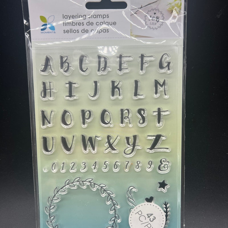 Clear Alphabet Stamps - Etsy