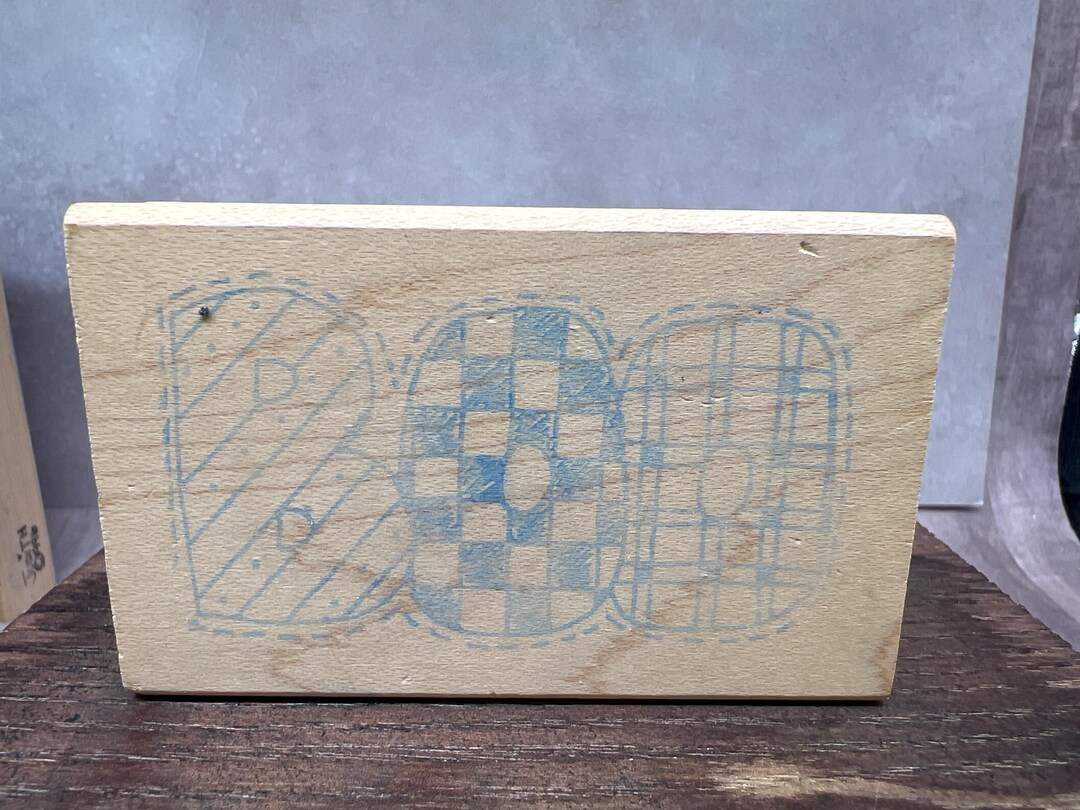 Patterned Boo Halloween Rubber Stamp Used View All Photos - Etsy