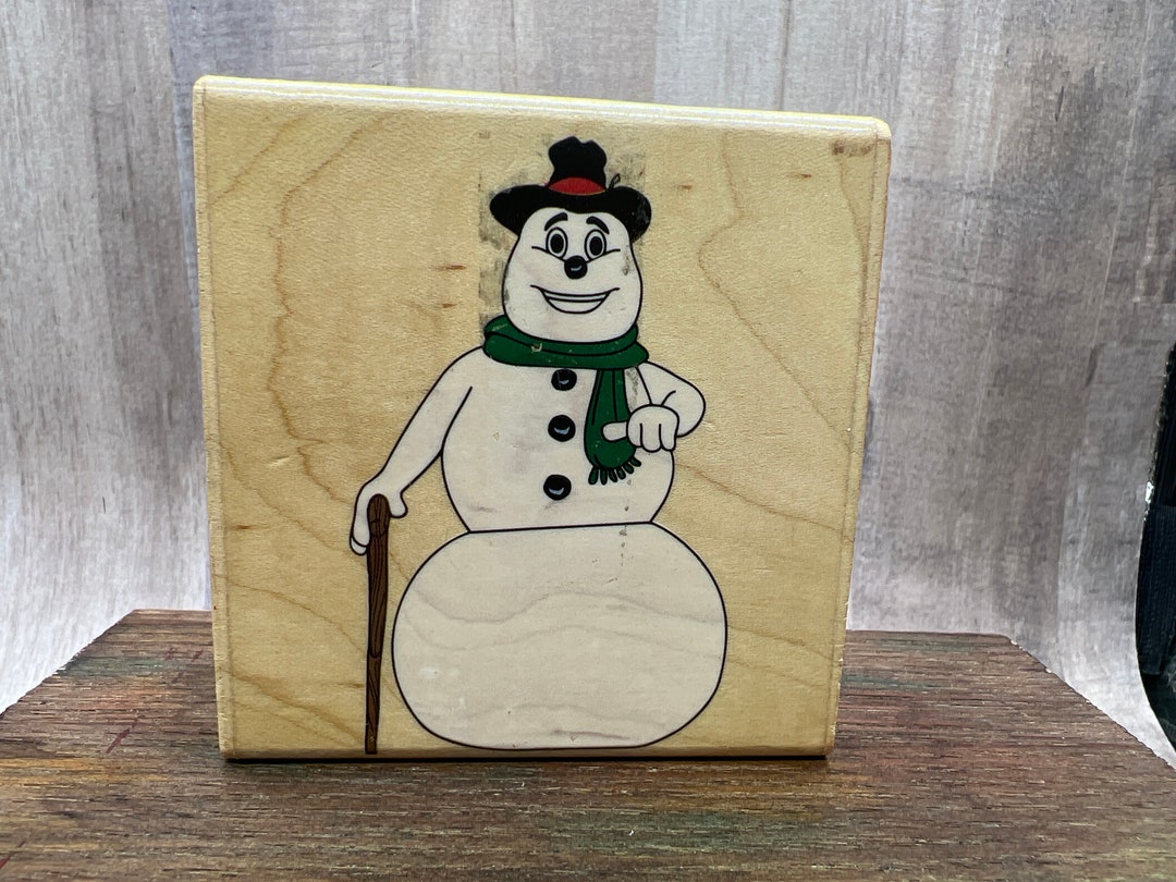 Scoop the Snowman USED Rubber Stamp View All Photos - Etsy