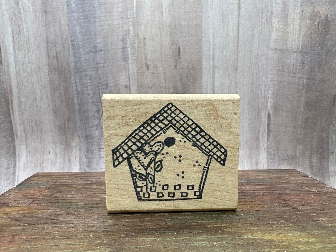 Birdhouse Rubber Stamp Used View All Photos Stamp Affair - Etsy