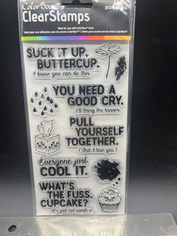 Craft Supplies & Tools Congratulation Stamps Clear Stamp Set Big Thanks ...