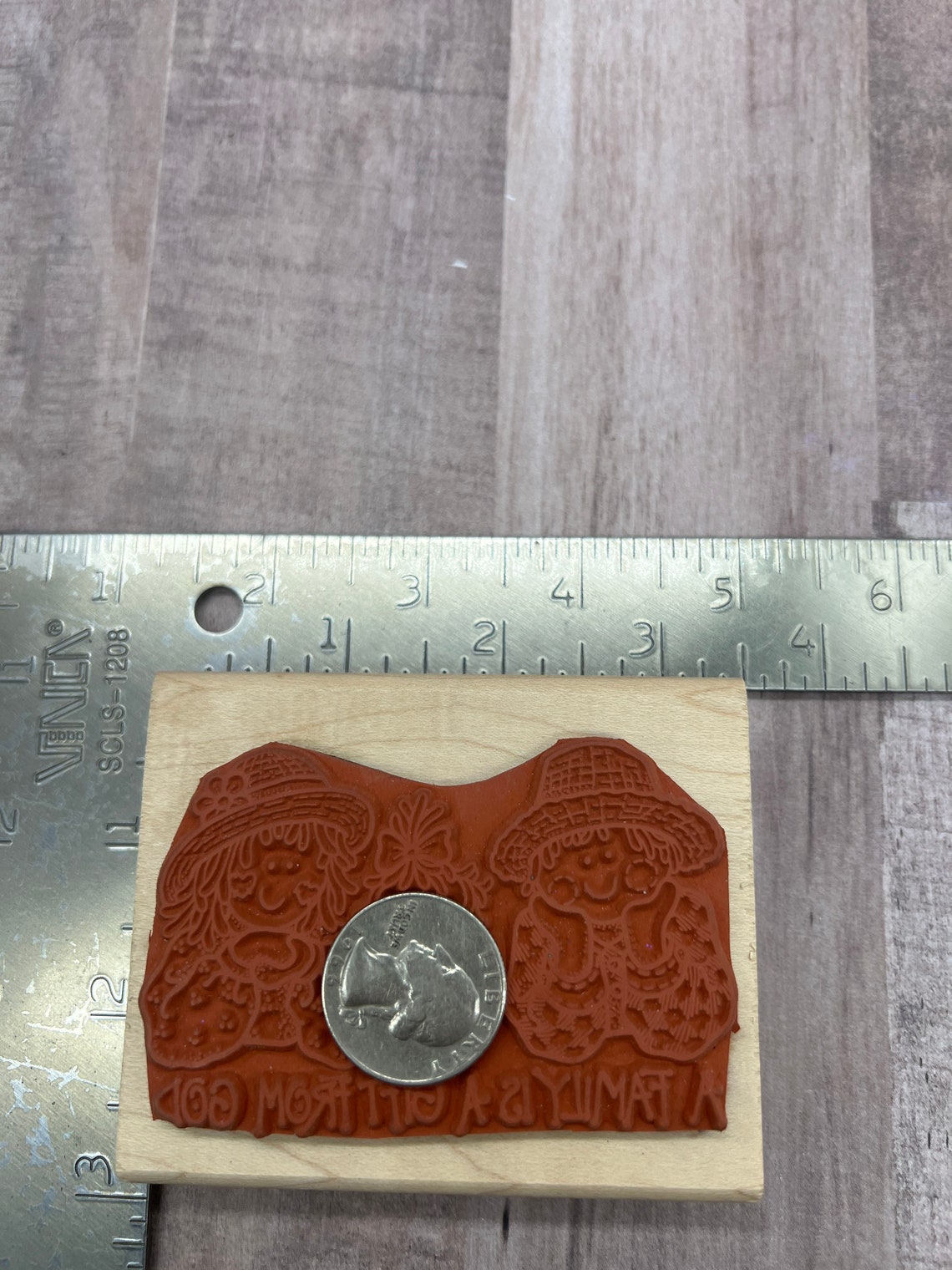 A Family is a Gift Used Rubber Stamp View Photos Rubber - Etsy