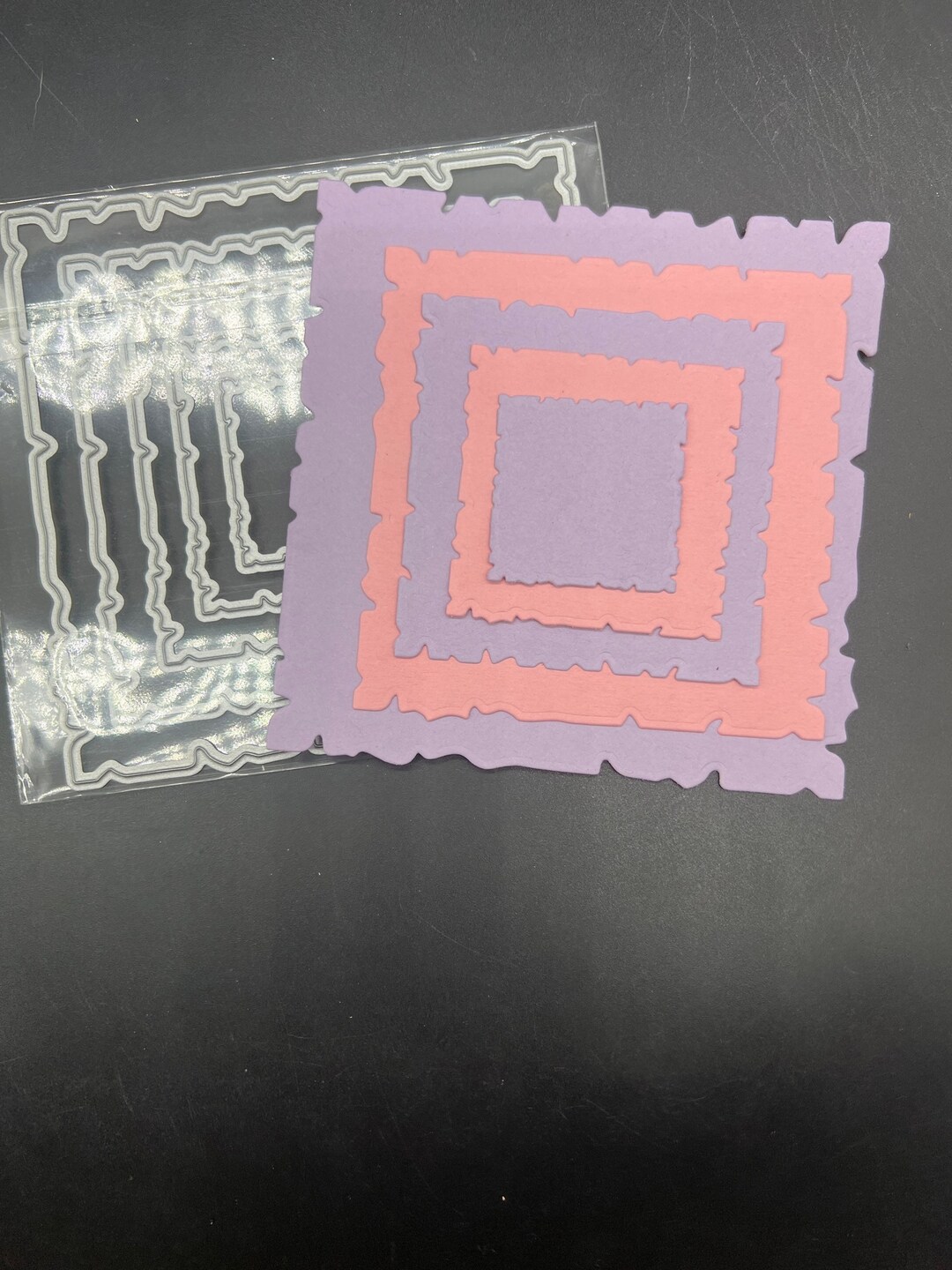 Ragged Edge Squares Cutting Die NEW - Etsy