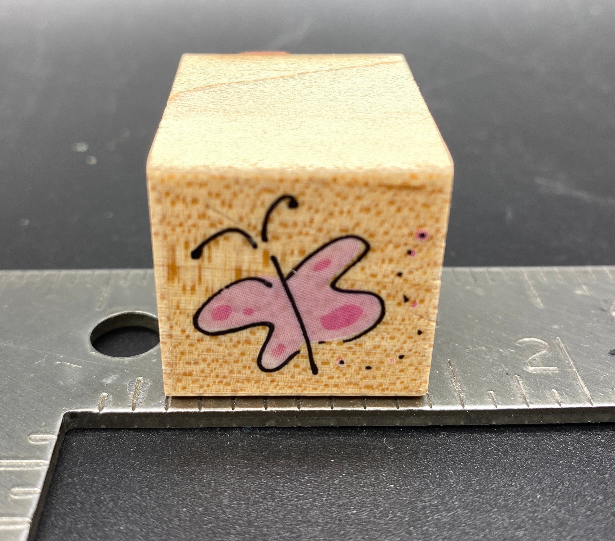 Craft Supplies & Tools Butterfly Used Rubber Stamp View all of the ...