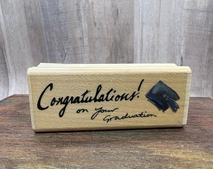 Graduation Congratulations Used Rubber Stamp Graduation View All Photos ...