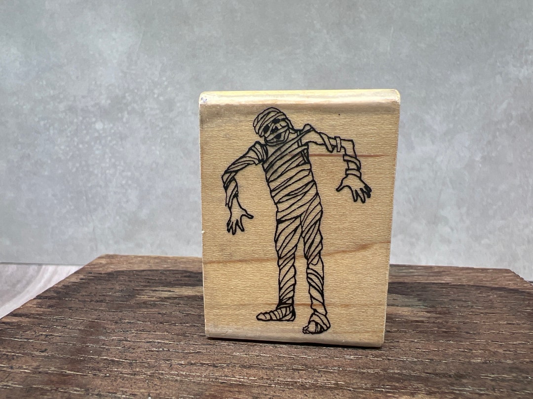 Mummy Halloween Rubber Stamp Used View All Photos Genesis Rubber Stamps ...