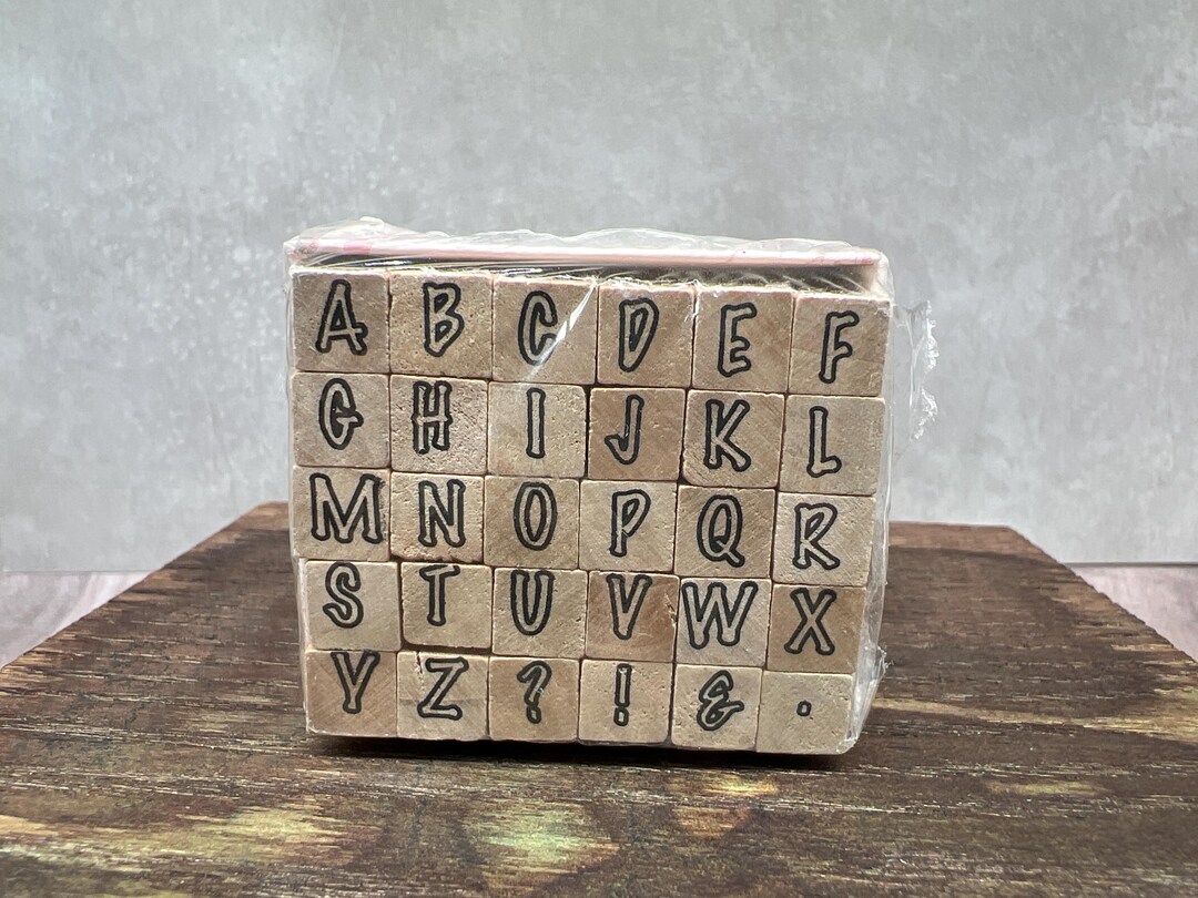Alphabet Set NEW Rubber Stamp View Photos - Etsy