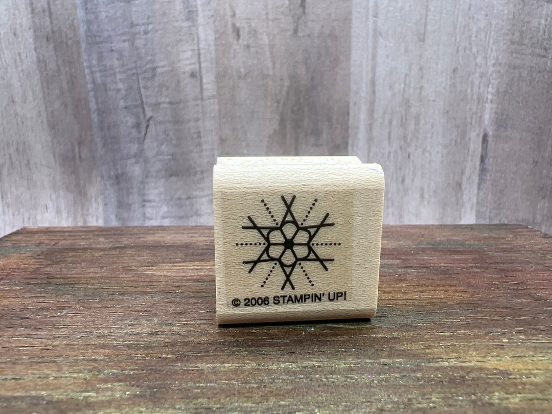 Snowflake Rubber Stamp Used View Photos - Etsy