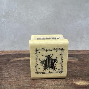 Star USED Rubber Stamp View All Photos Hooks Lines and Inkers - Etsy