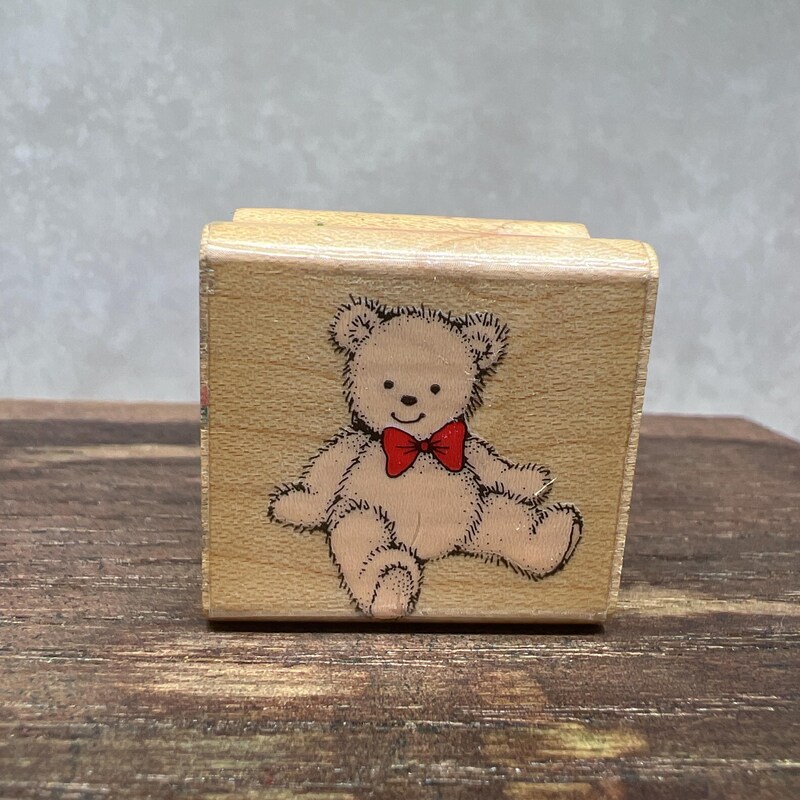 Bear Rubber Stamp - Etsy