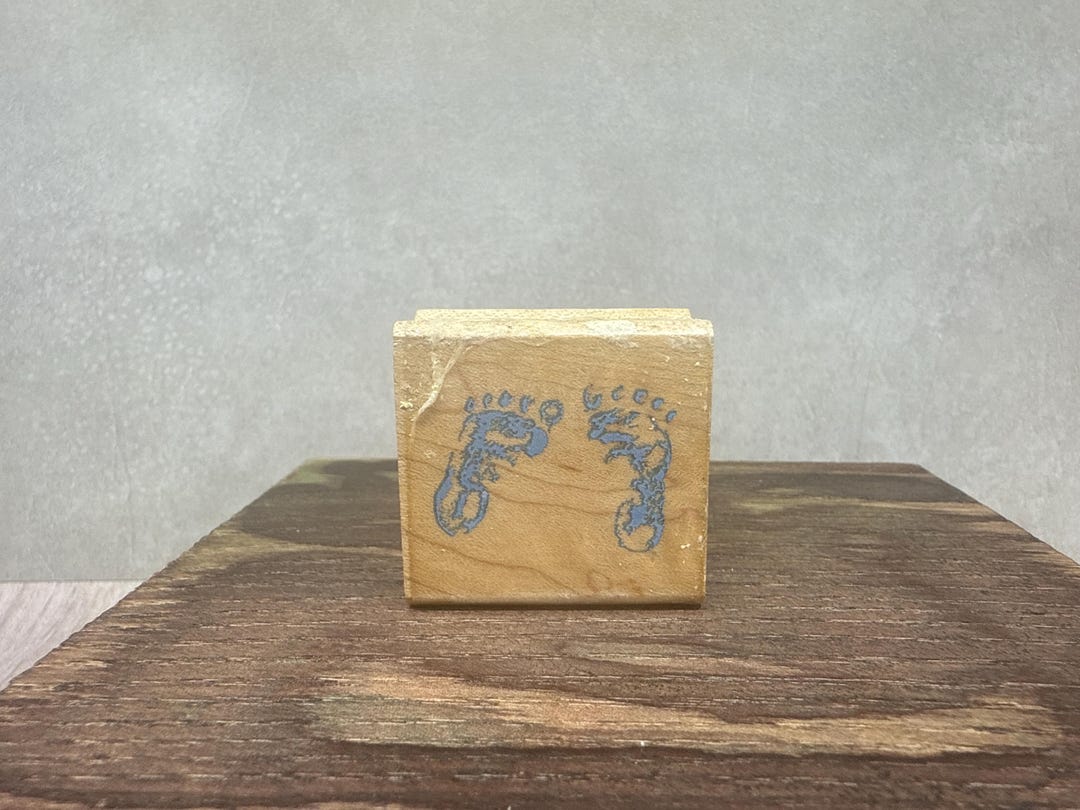 Baby Feet Rubber Stamp Used View All Photos Hero Arts - Etsy