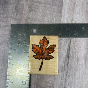 Maple Leaf Rubber Stamp Used View All Photos Rubber Stampede - Etsy