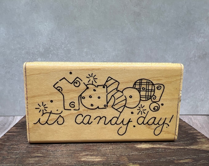 Yahoo Its Candy Day Rubber Stamp Used View All Photos - Etsy