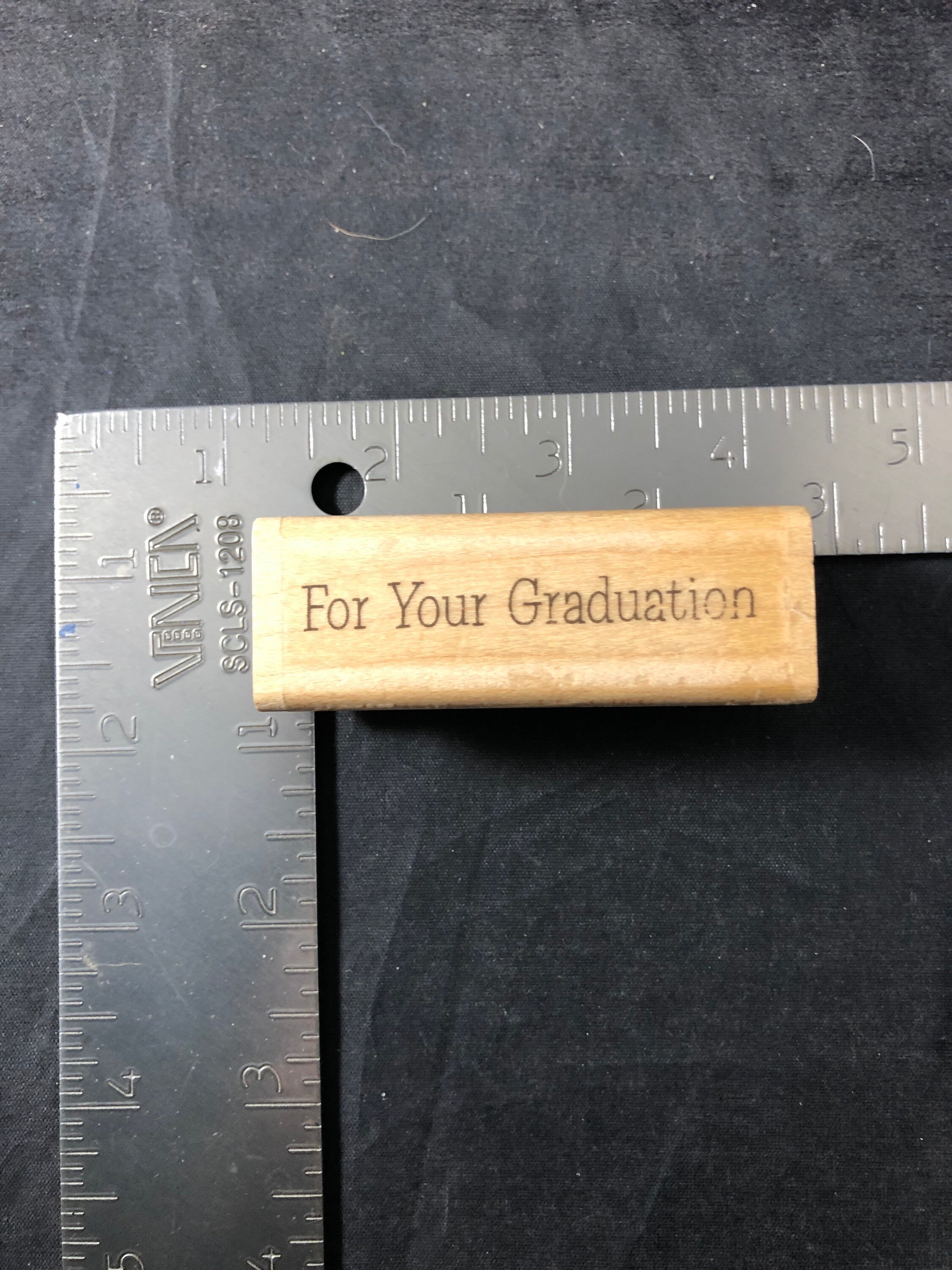 For Your Graduation Used Rubber Stamp View All Photos | Etsy
