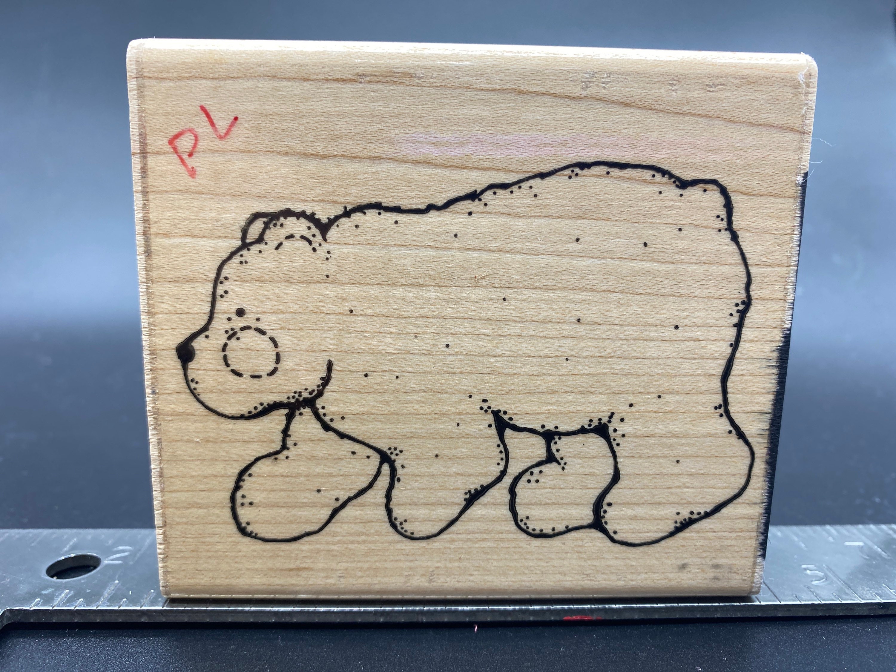 Big Bear used Rubber Stamps View all Photos DOTS Q202 | Etsy