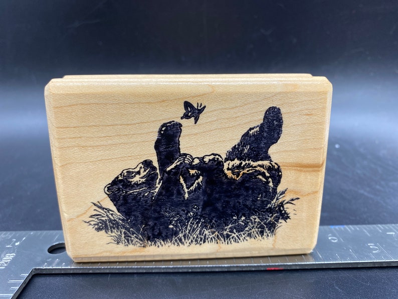 Craft Supplies & Tools Butterfly Used Rubber Stamp View all of the ...