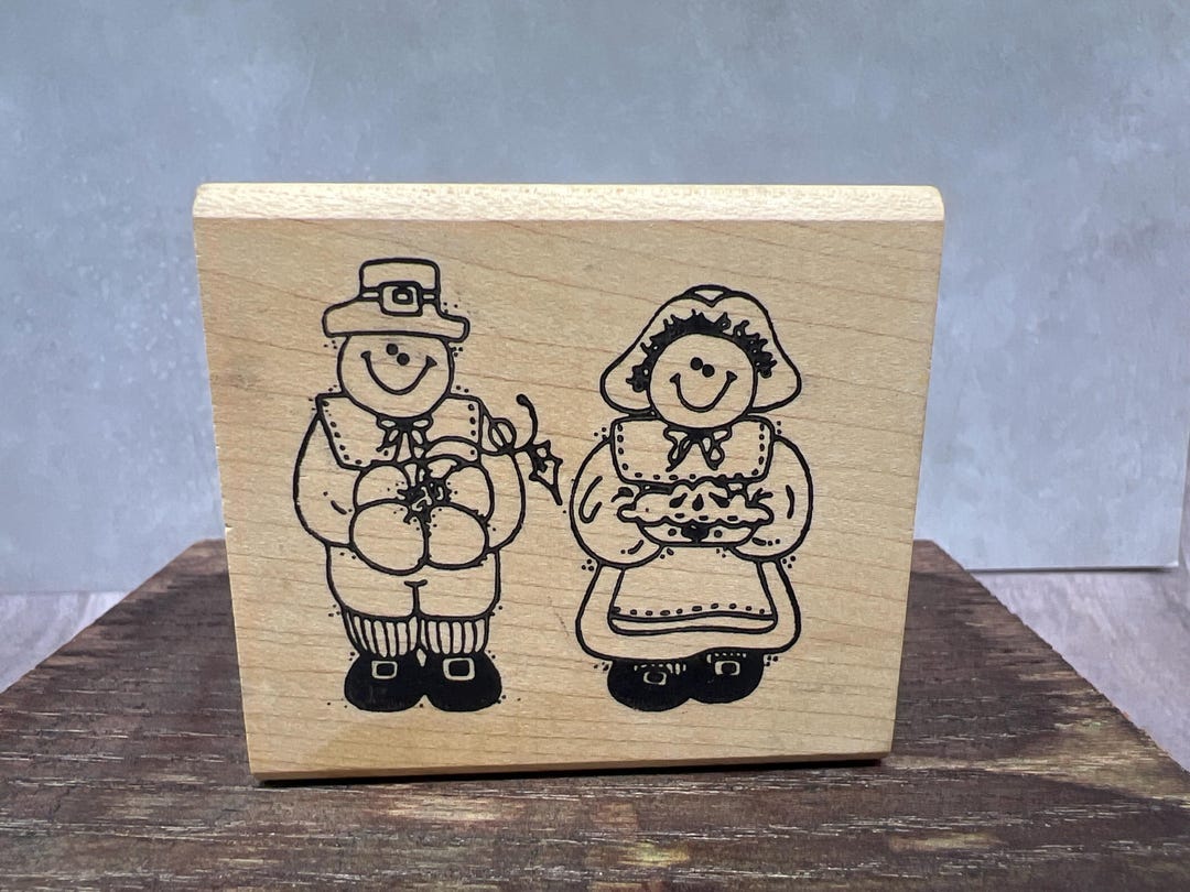 Pilgrims USED Rubber Stamp View All Photos Imaginations - Etsy