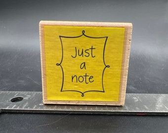 Just a Note Stamps | Etsy