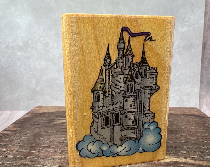 Castle in Clouds Rubber Stamp Used View All Photos Comotion Rubber ...