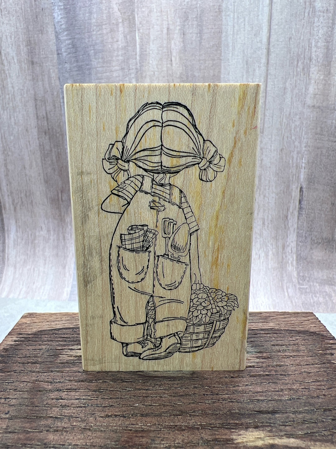 Becky Back View Rubber Stamp Used View All Photos Art Impressions T ...