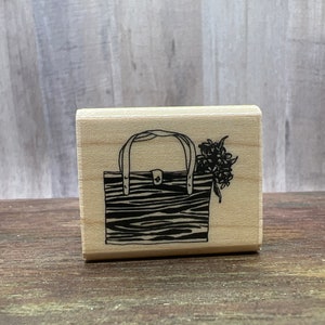 Tote Bag Purse NEW Rubberstamp View Photos Dawn Houser Inkadinkado - Etsy