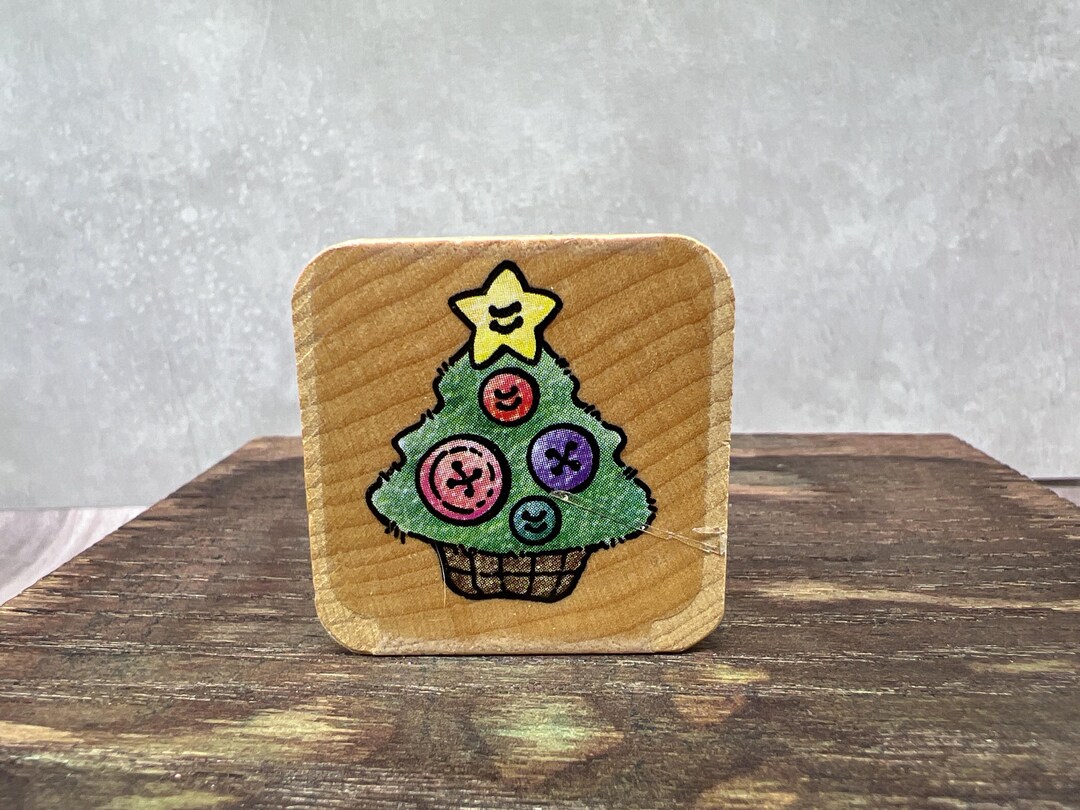 Christmas Tree USED Rubber Stamp View All Photos Stampendous - Etsy