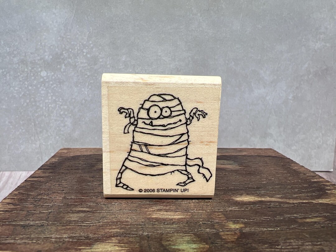 Mummy Halloween Rubber Stamp Used View All Photos - Etsy