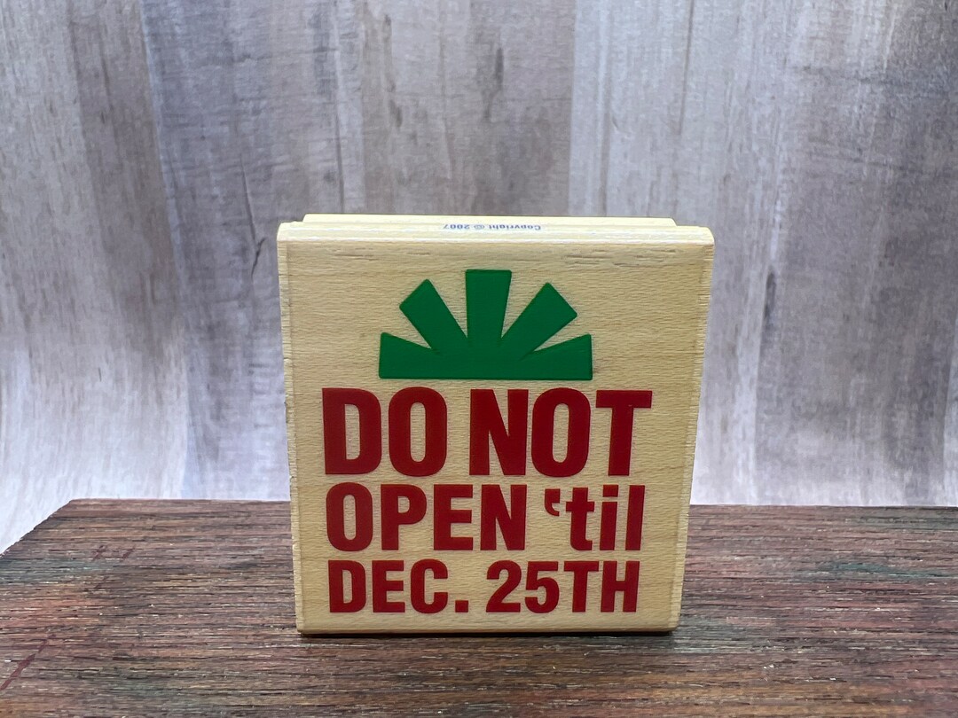 Do Not Open Rubber Stamp Used View All Photos - Etsy