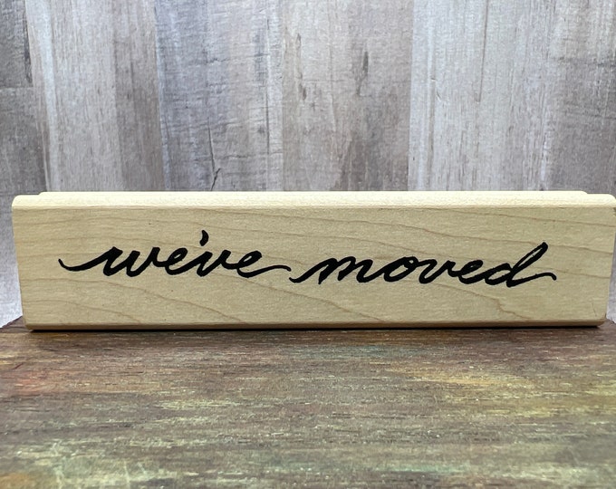 Weve Moved Rubber Stamp Used View All Photos - Etsy Weve Moved Rubber Stamp Used View All Photos - Etsy