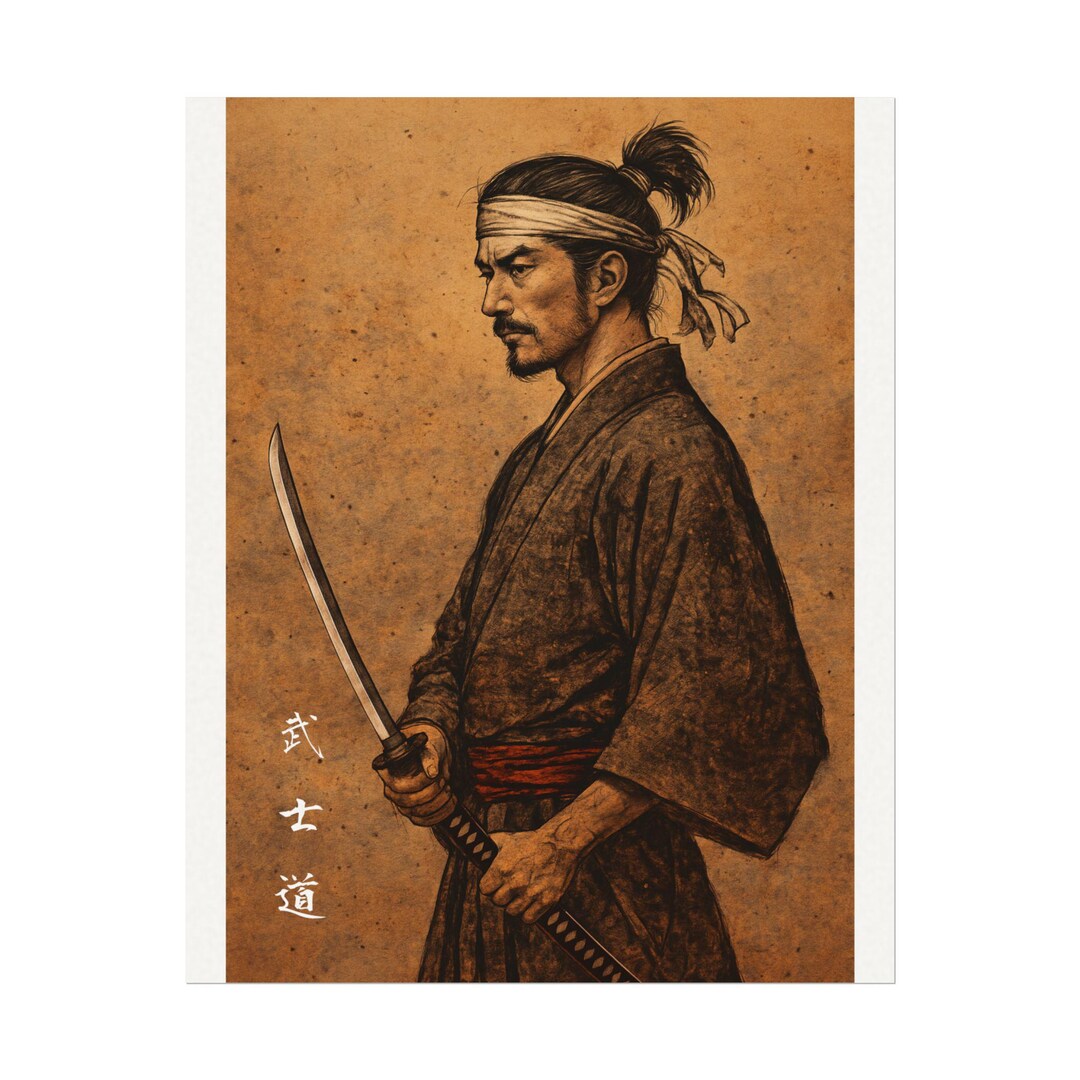 Samurai Bushido Wall Art | Japanese Warrior Poster | Samurai ...