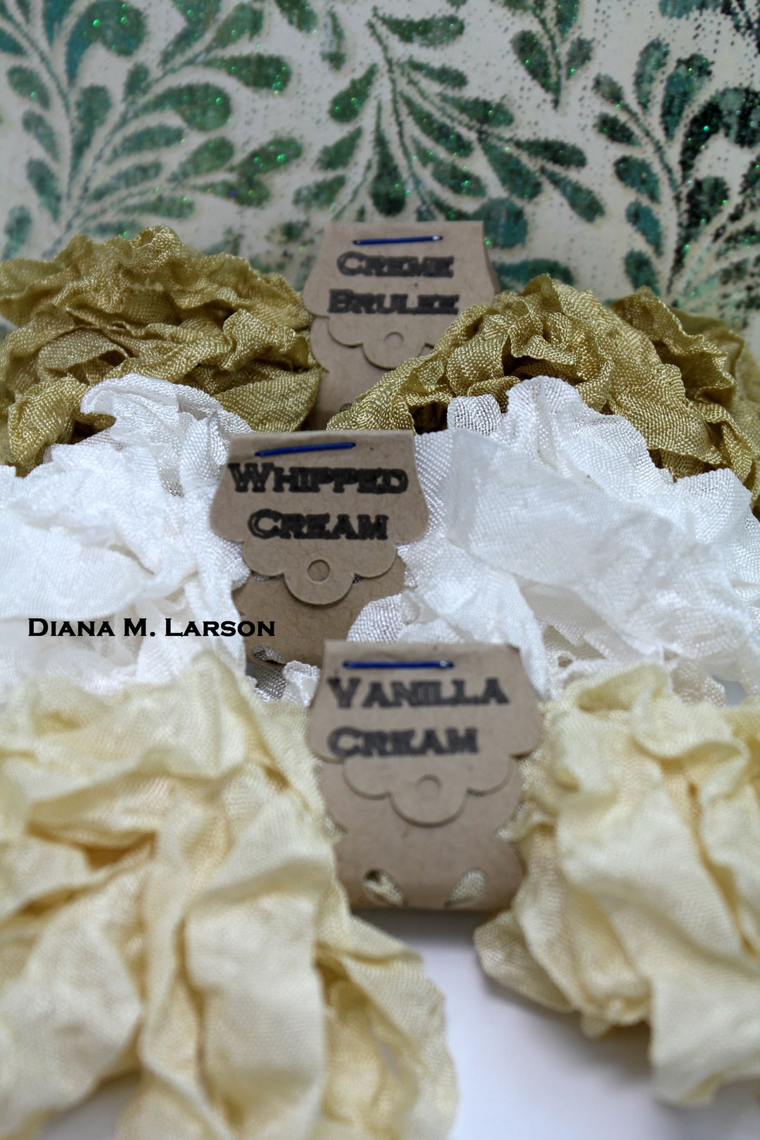 Creamy Dreamy, Crinkle Ribbon, Whipped Cream. Vanilla Cream, Crème ...