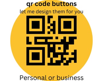 Qr Code Button Pin - Etsy
